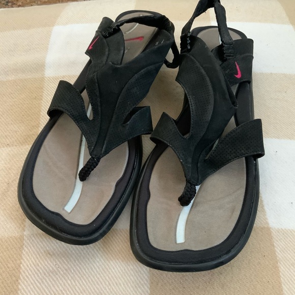 Nike | Shoes | Nike Slip On Fabric Thong Sandals | Poshmark